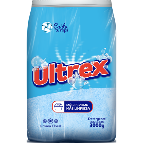 Detergente polvo Floral 3000 gr Ultrex